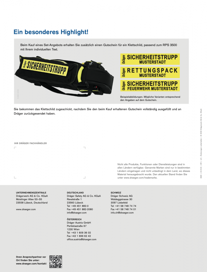 Dräger RPS 3500 Rettungspack | Bastian GmbH Feuerwehrtechnik